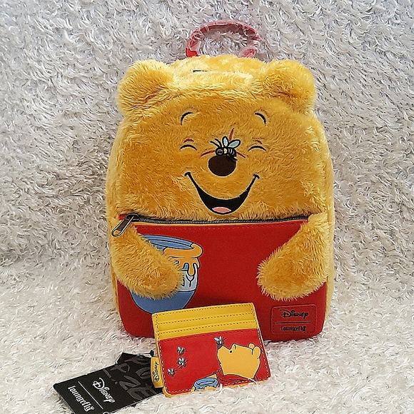 Loungefly | Bags | Nwt Loungefly Winnie The Pooh Fuzzy Mini Backpack ...